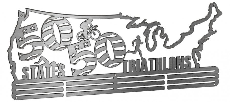 50 States 50 Triathlons (male) | Sport & Running Medal Displays | The ...