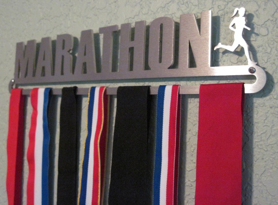 Bold Marathon Female Display | Sport & Running Medal Displays | The ...