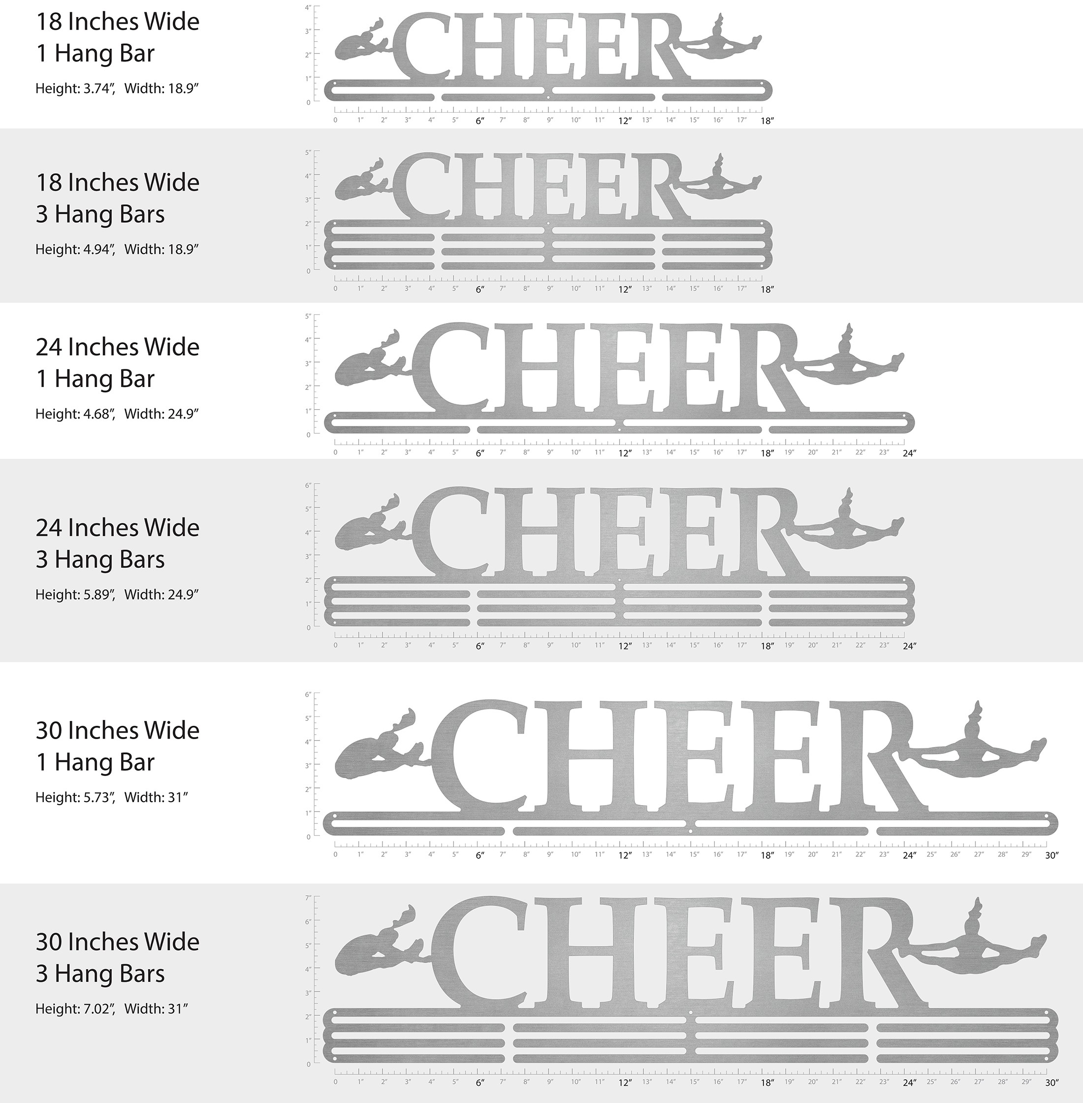 Cheer! - With Cheer Figures | Sport & Running Medal Displays | The ...