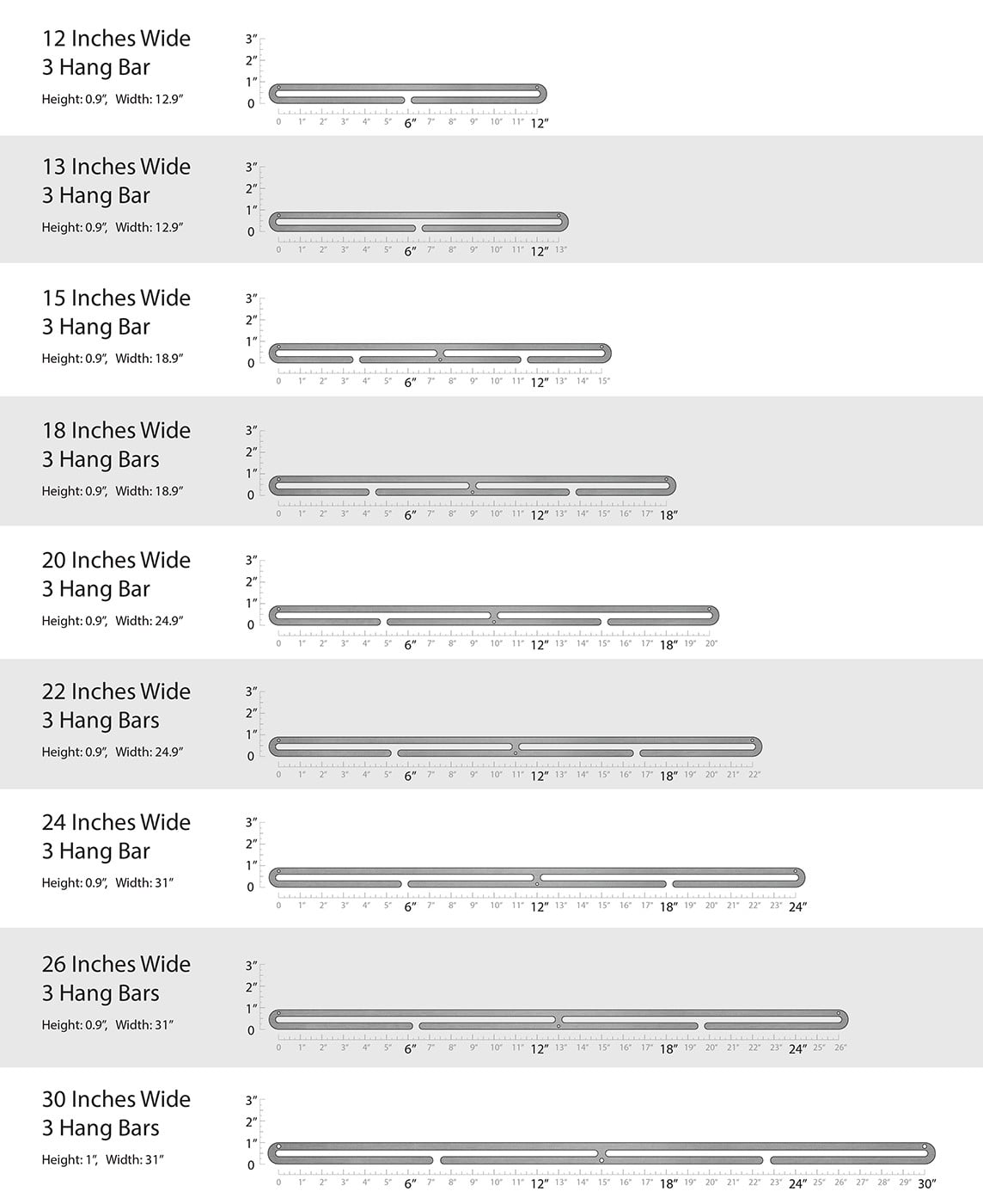 Hang Bar Only - Single Bar | Sport & Running Medal Displays | The ...