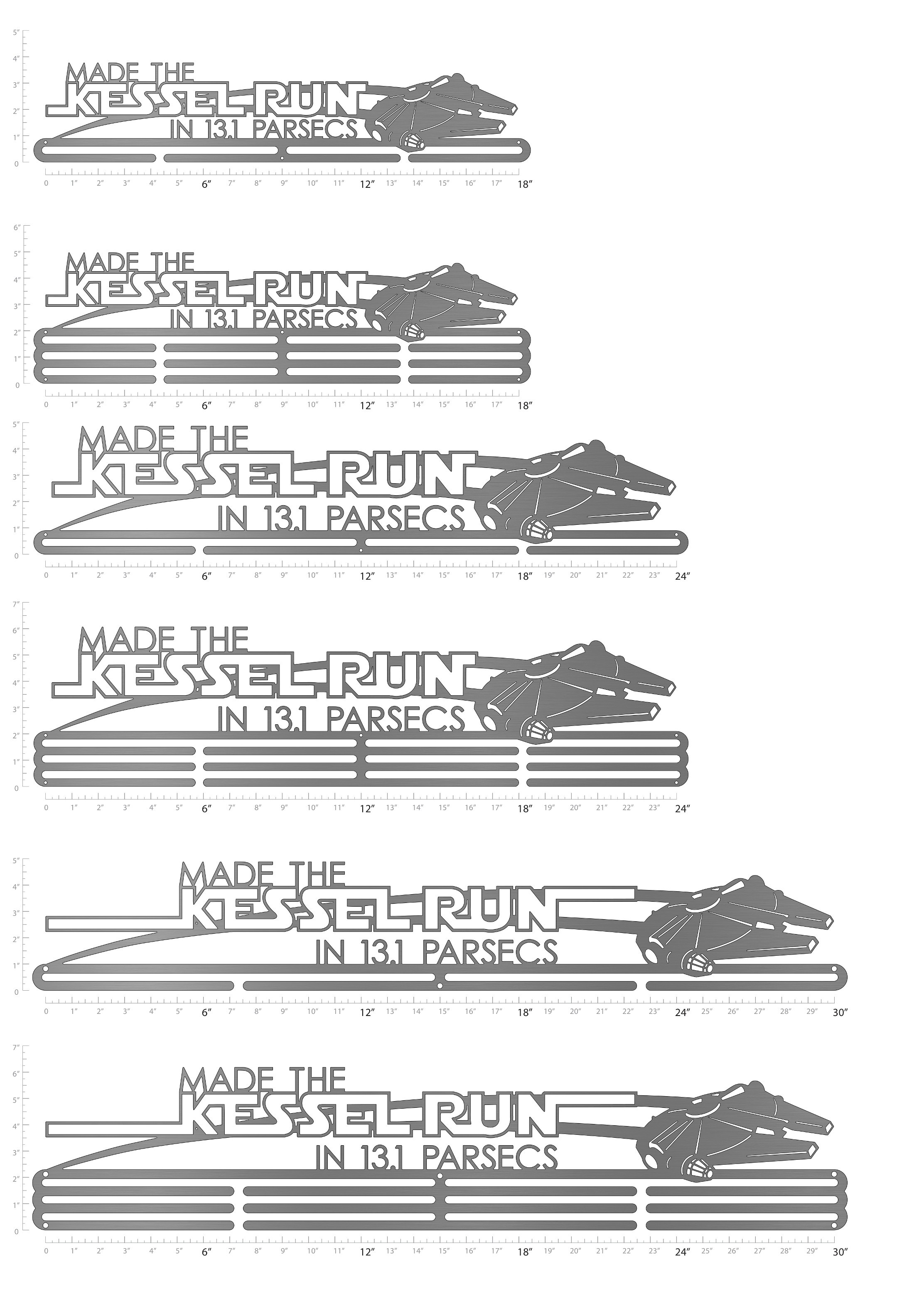 Made the Kessel Run in 13.1 Parsecs | Sport & Running Medal Displays ...