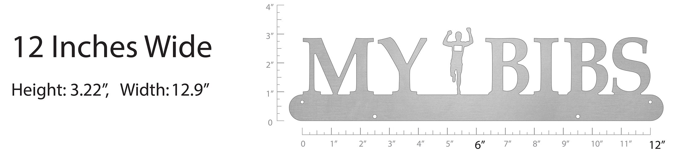 My Bibs Bib Display - Male | Sport & Running Medal Displays | The ...