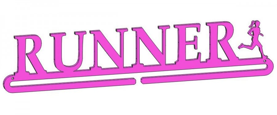 Runner (female) - PINK | Sport & Running Medal Displays | The Original ...