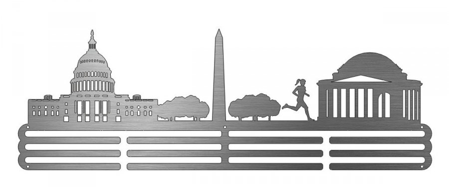 Washington DC Cityscape 16 x 3 - BB | Sport & Running Medal Displays ...