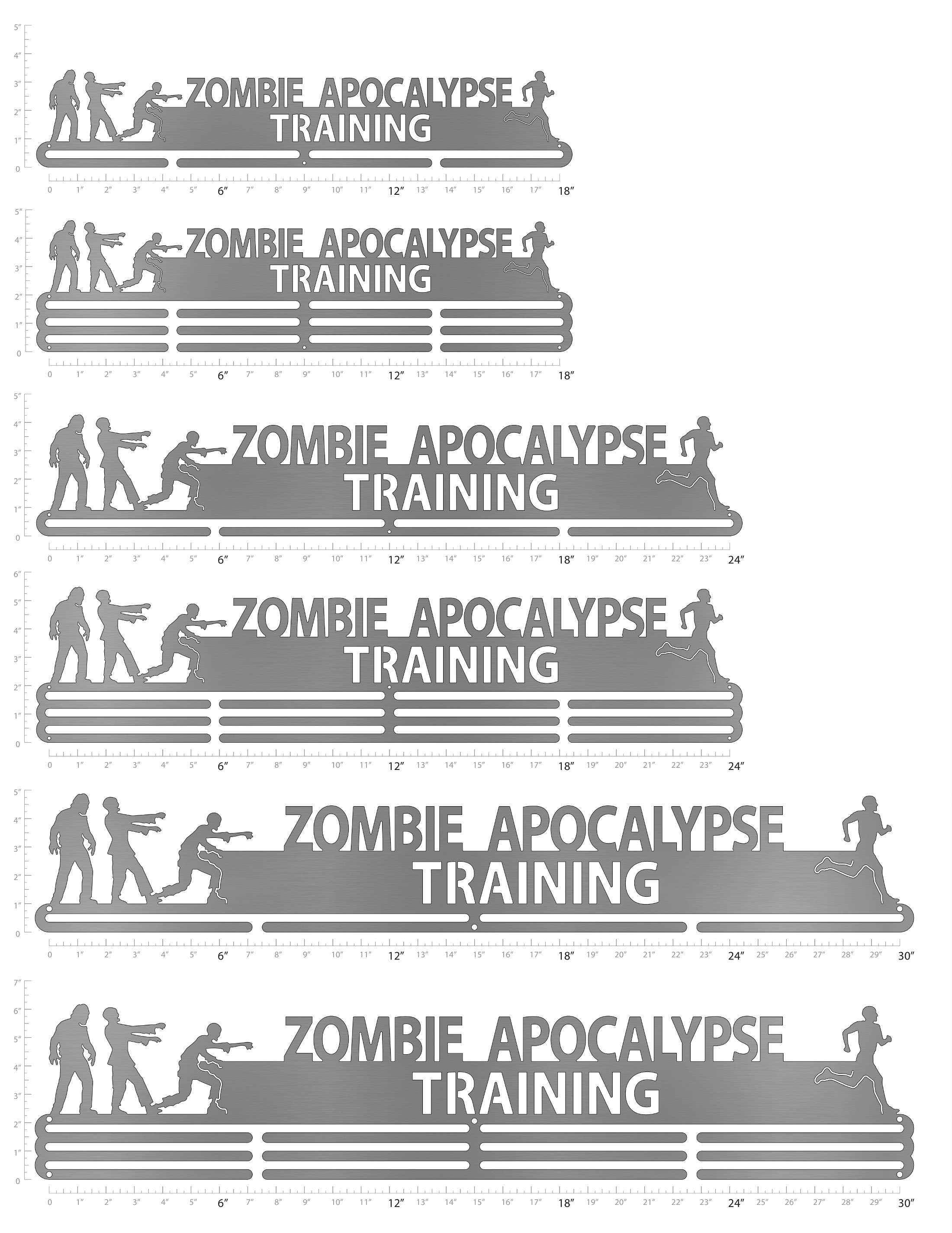 Zombie Apocalypse Training - Male | Sport & Running Medal Displays ...
